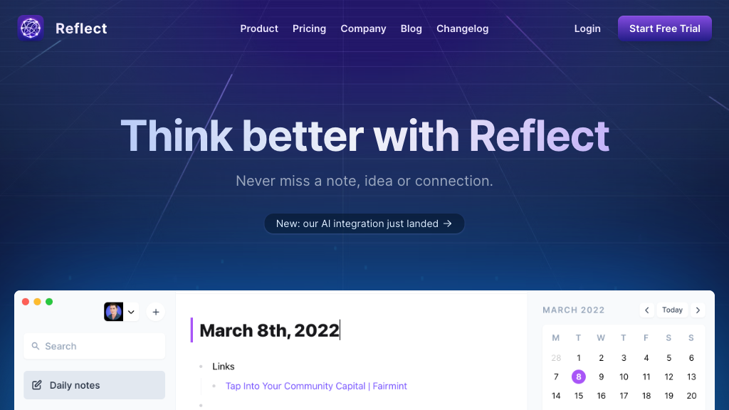 Reflect - Kitools.org - die besten Tools mit künstlicher Intelligenz