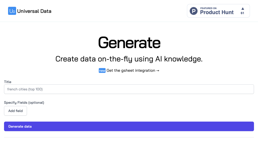 Universal Data Generator - Kitools.org - die besten Tools mit ...